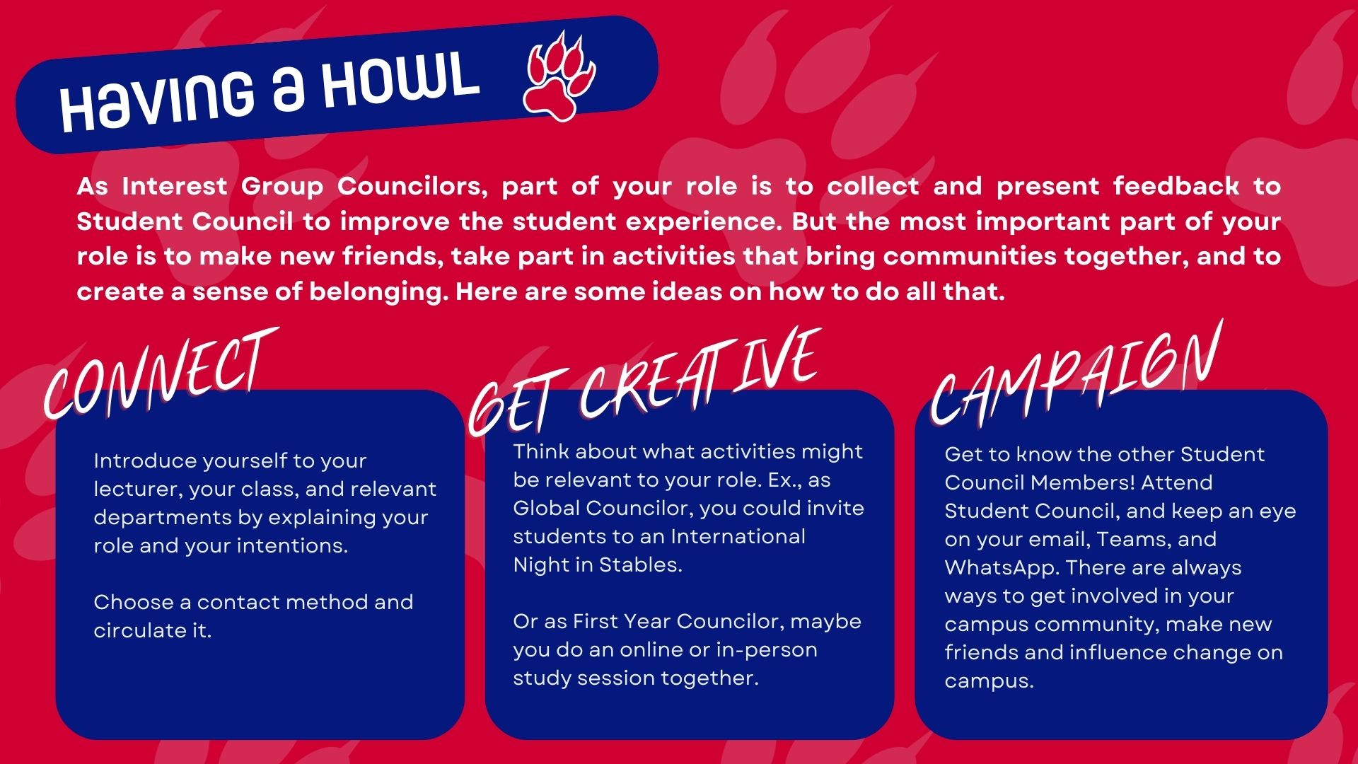 Student Council Roles